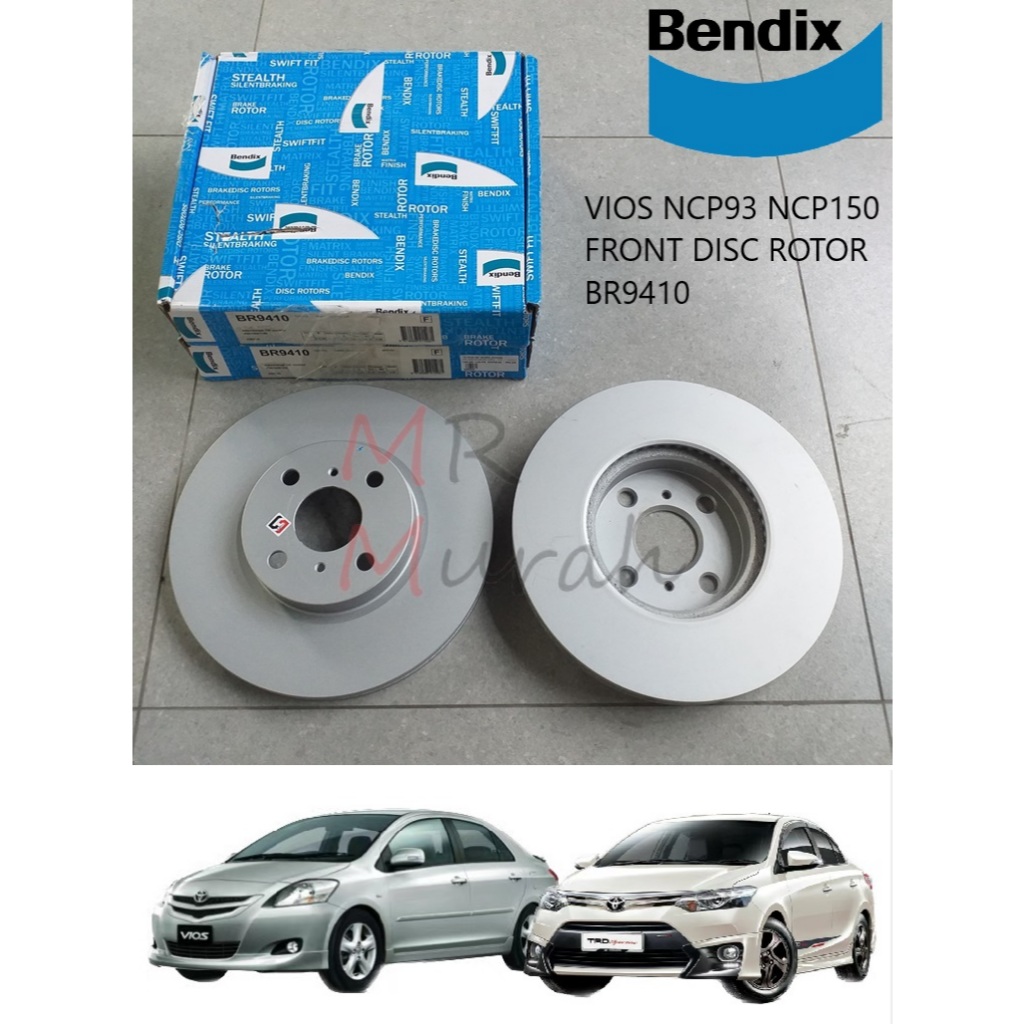 Original Bendix BR9410 Toyota Vios 2008 Ncp93, Ncp150 Front / Depan ...