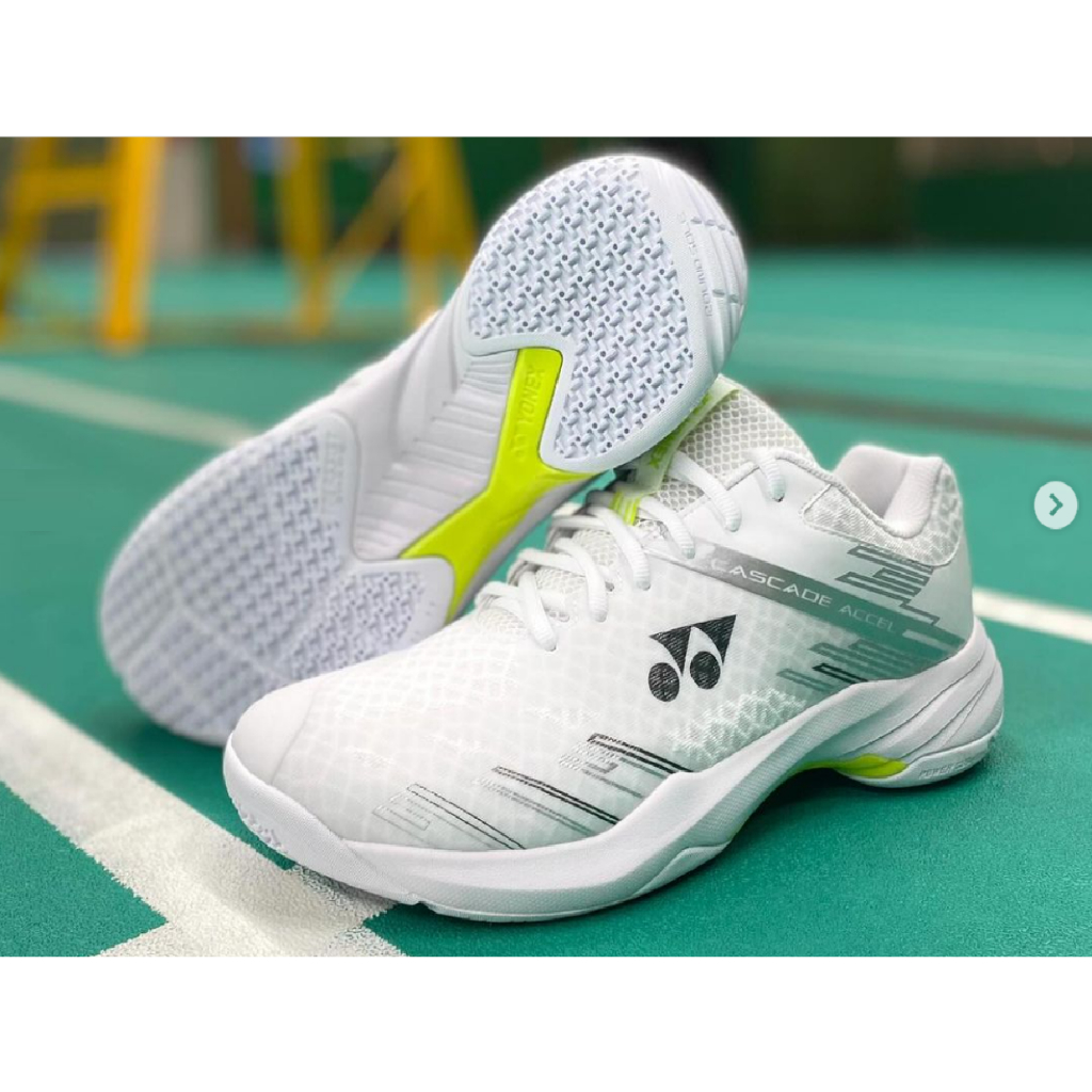 Yonex Cascade Accel Power Chusion Asics Beyond FF Metarise Badminton ...