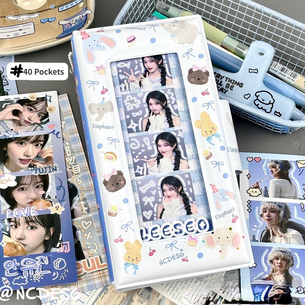 【READY】Cute Cartoon Storage Book 40 Solts Life Four Grid Photo Strip ...