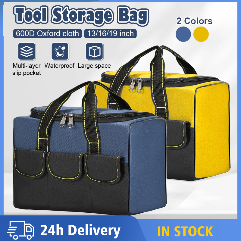 👍13“16” 19” Multifunction Molded Bottom Toolkit Heavy Duty Tools Bag ...