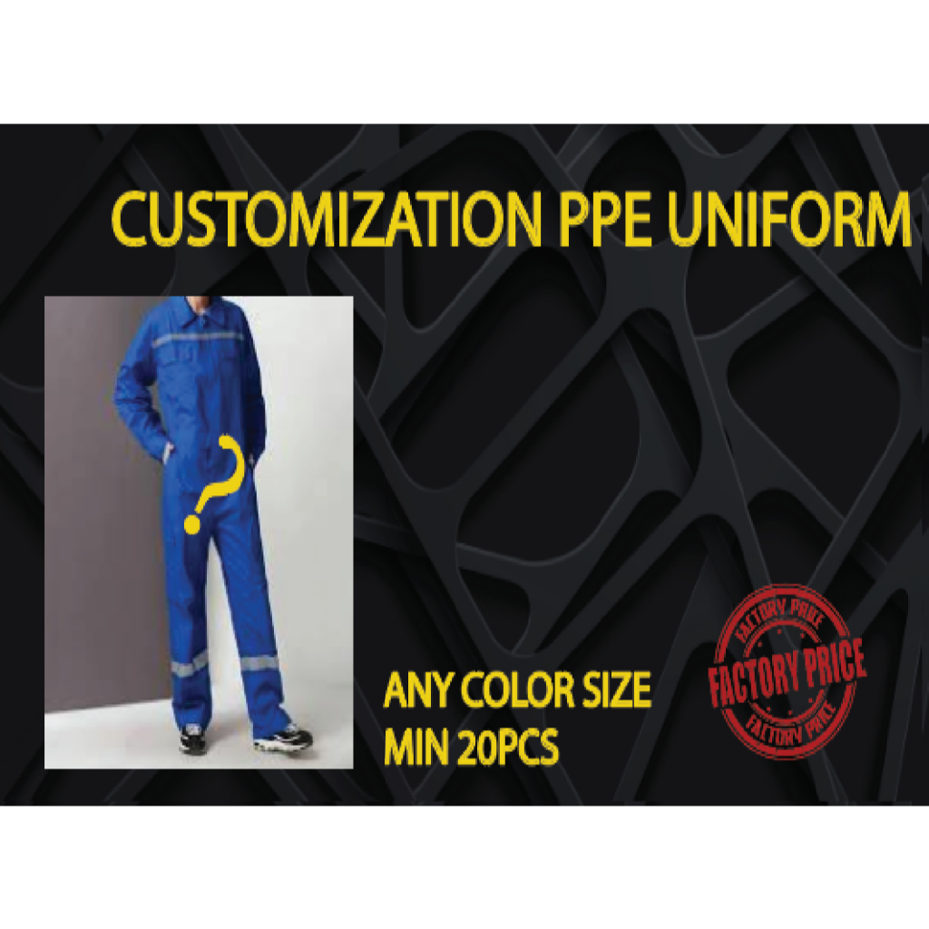 CUSTOMIZATION PPE UNIFORM | Shopee Malaysia