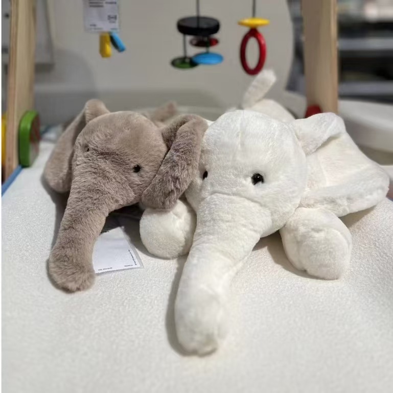 Ready Stock 70cm Jellycat British Elephant Doll Pillow Lying Elephant ...