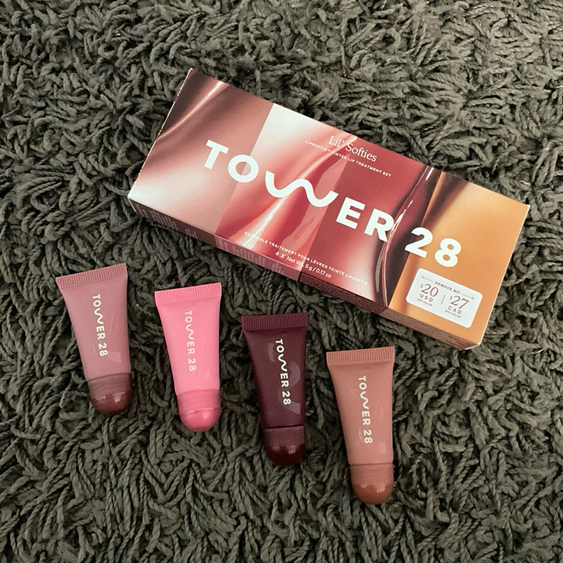 READY STOCK TOWER 28 BEAUTY Mini Lil Softies Tinted Lip Treatment Set ...