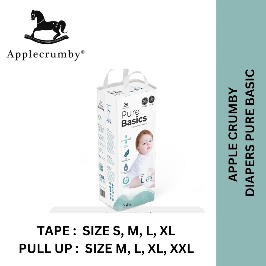 Applecrumby Diapers Pure Basic | Shopee Malaysia