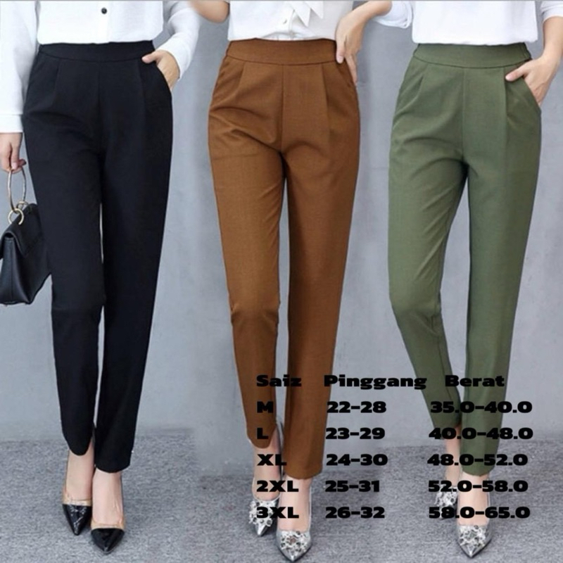 Slack Perempuan Seluar Kerja Wanita Lady Long Pant Women Formal Pant ...