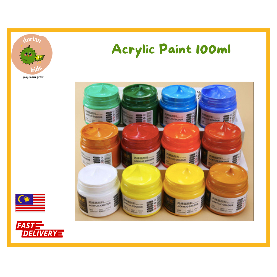 100ml Acrylic Paint Color/ Art Canvas Painting | Shopee Malaysia