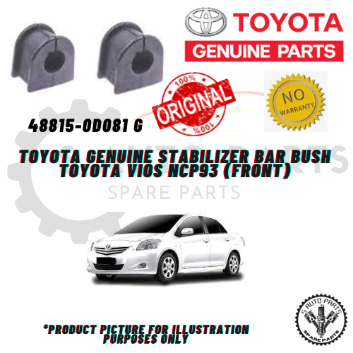 TOYOTA VIOS NCP93 (FRONT) GENUINE TOYOTA STABILIZER BUSH | Shopee Malaysia