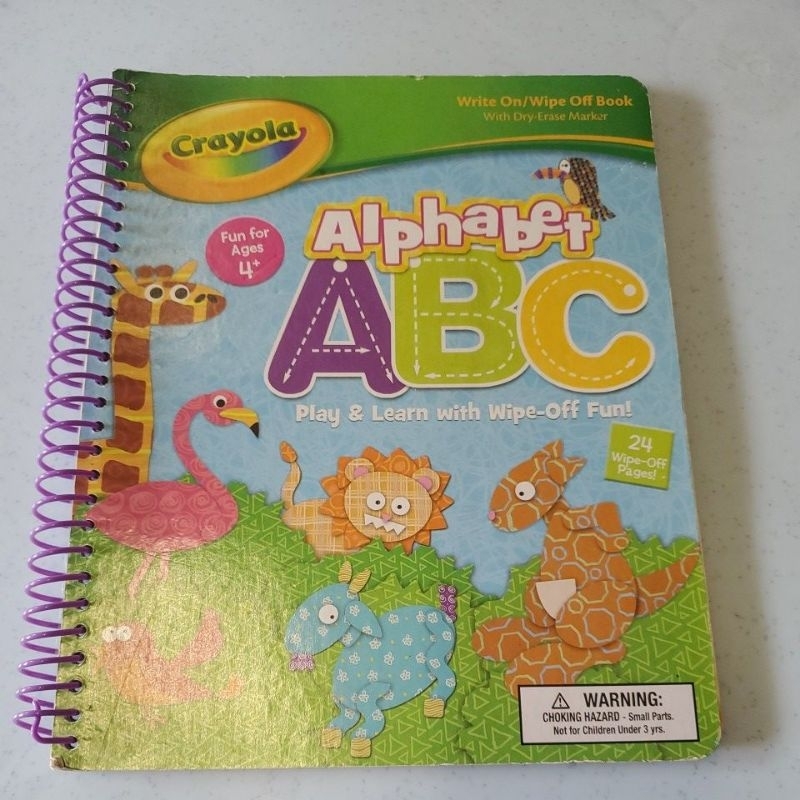 Crayola Alphabet write on/wipe off book(Prelove) | Shopee Malaysia