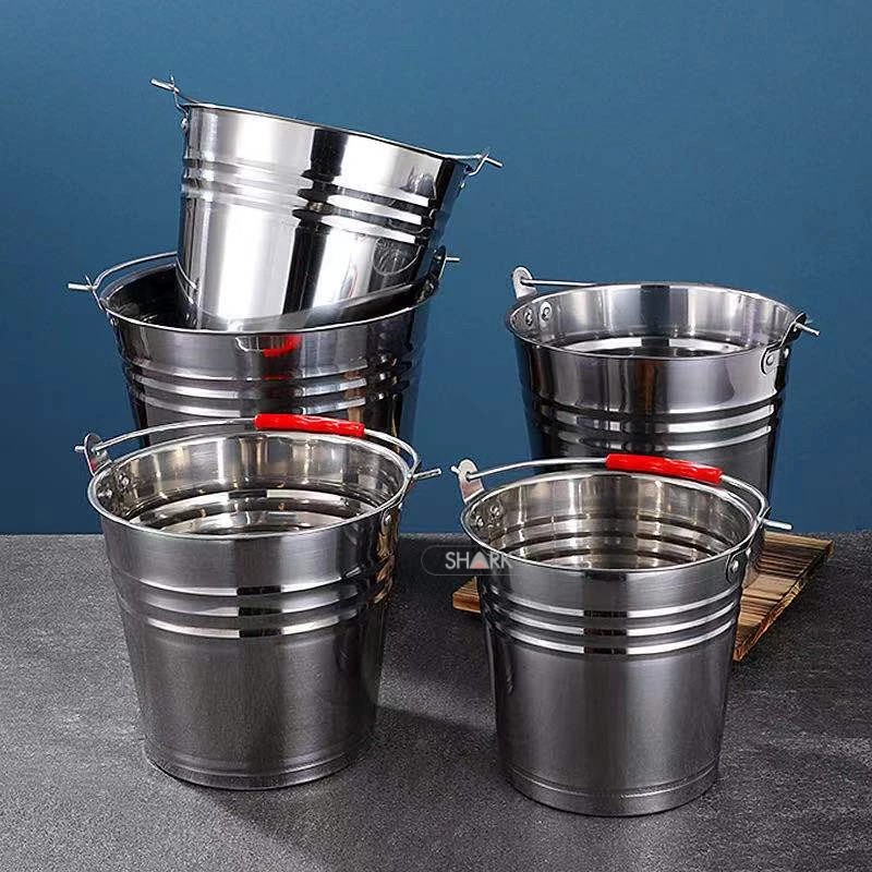 High Quality Stainless Steel Water Pail Basket Milk Ice Bucket Wine ...