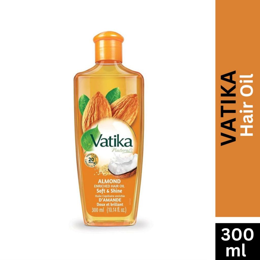 Vatika Naturals Almond Enriched Hair Oil 300ML | Shopee Malaysia