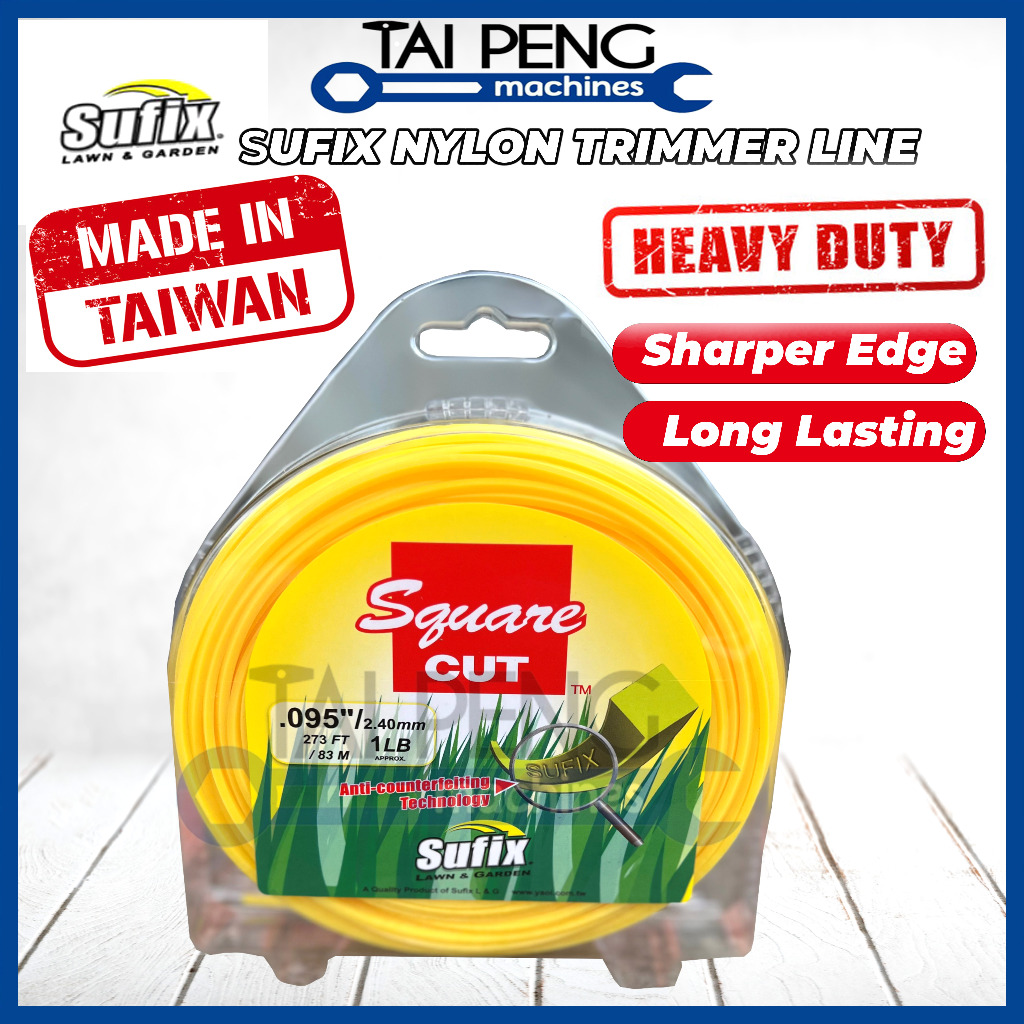Sufix Square Cut Nylon Rope (Tali Mesin Rumput) 1/2 LB / 1 LB | Shopee Malaysia