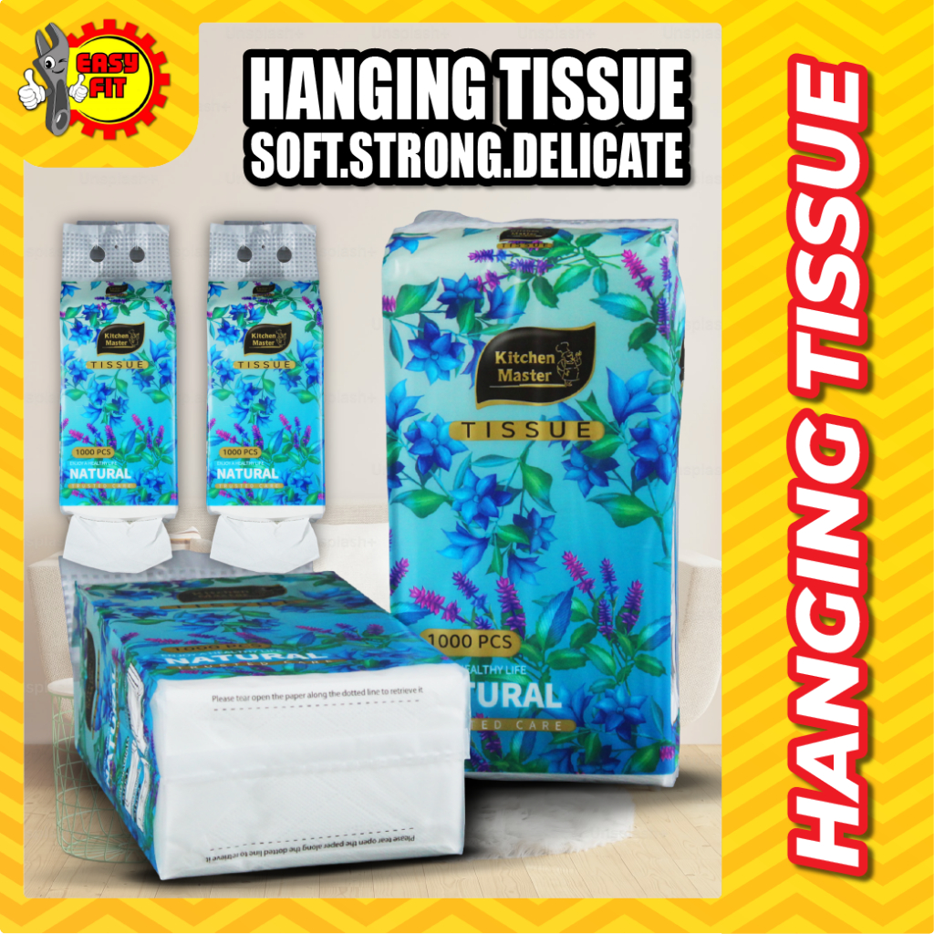 4-Ply Deluxe Soft Cheerful Tissue 1000 Sheet KITCHEN MASTER thickening ...