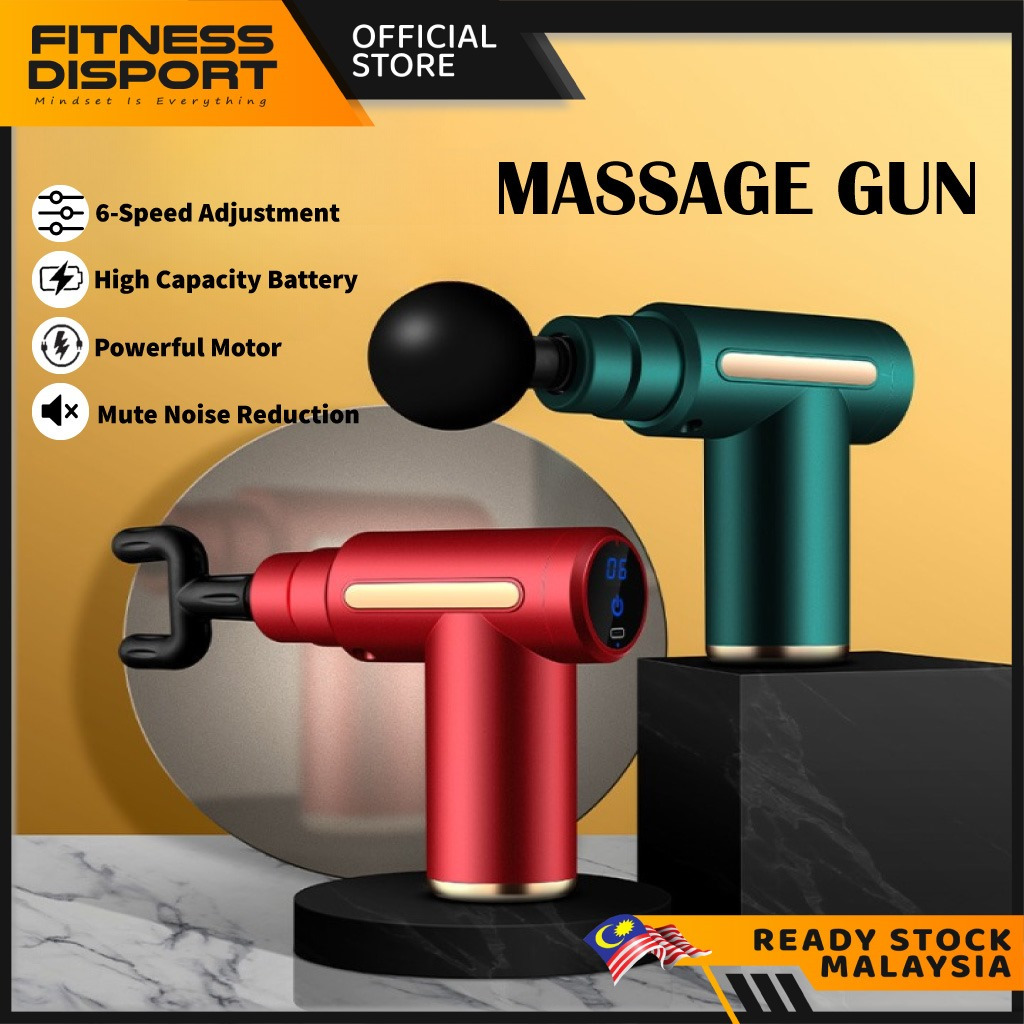 Fitness Electric Massage Gun Body Muscle Relaxing Pain Relief Fascial ...