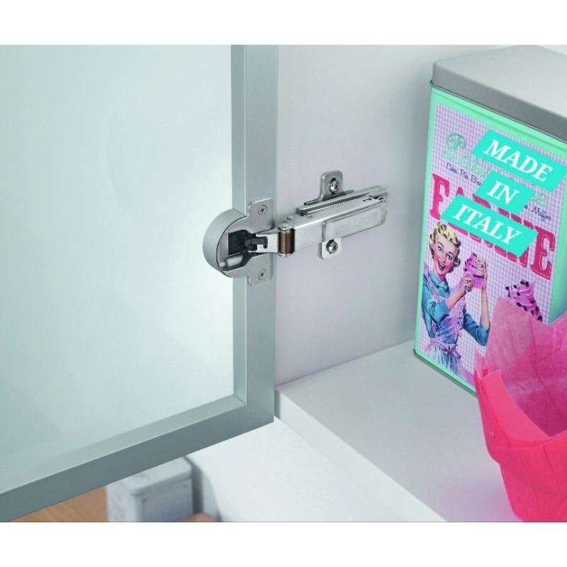 SALICE HINGE SILENTIA ALUMINIUM FRAME DOOR HINGE WITH INTEGRATED SOFT ...