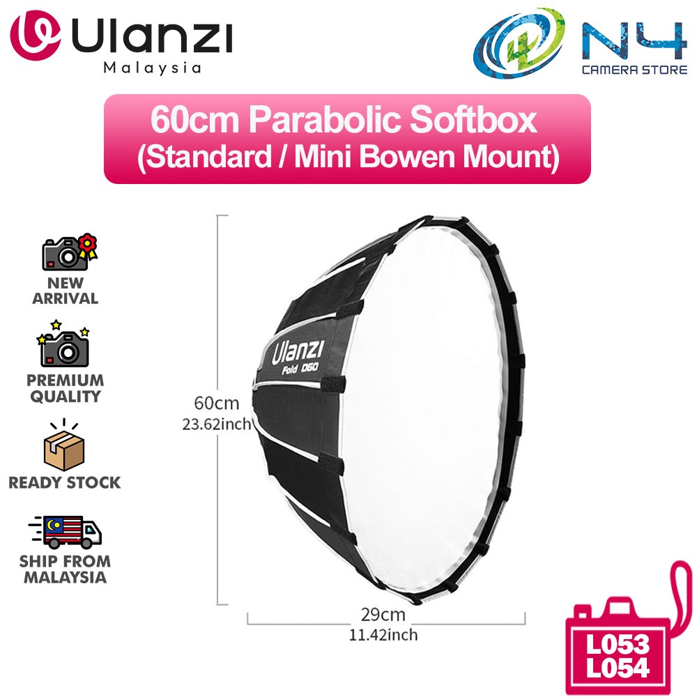 Ulanzi LAS003 60cm Parabolic Softbox Standard Bowens Mount / Mini ...
