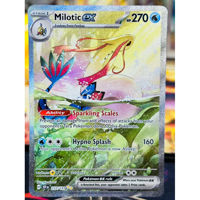 Milotic ex 237/191 Special illustration Rare - Surging Sparks Pokemon TCG | Shopee Malaysia