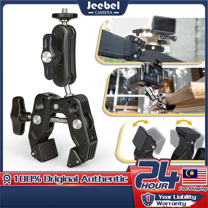 Metal Super Clamp Ball Head Magic Arm Mount Holder Crab Pliers Phone ...