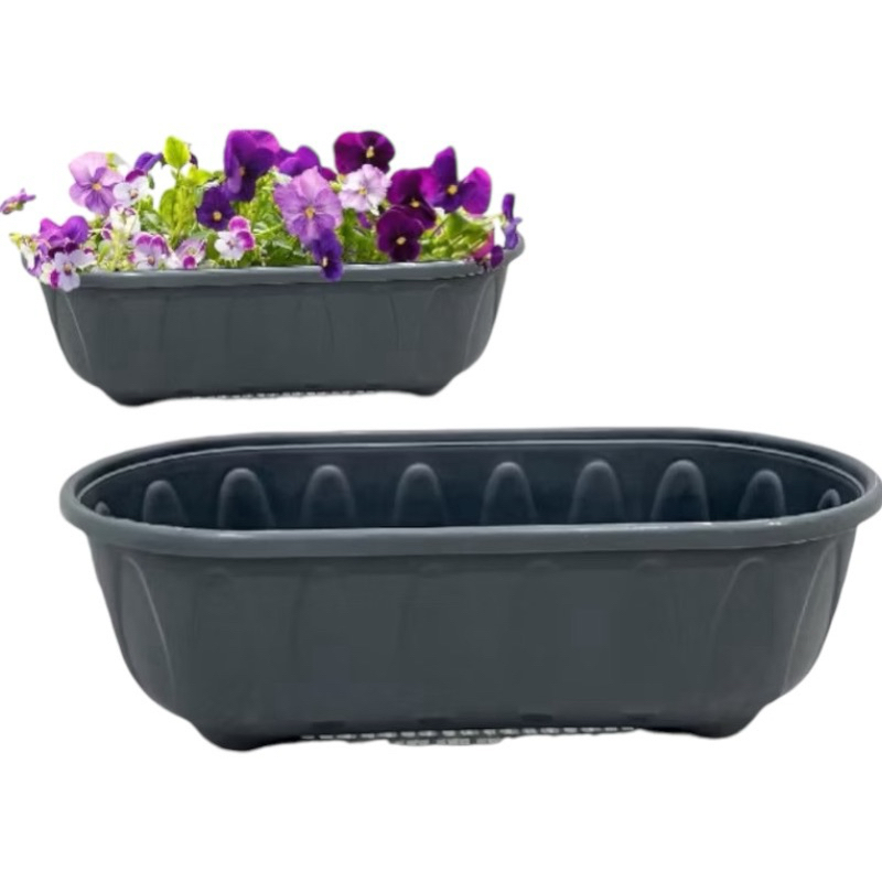 Curve Pasu Bunga Panjang Long Flower Pot Pasu Panjang Plastik Pasu ...