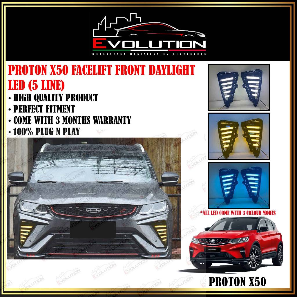 PROTON X50 FRONT DAYLIGHT LED FACELIFT BUMPER LED(5LINE DESIGN ...