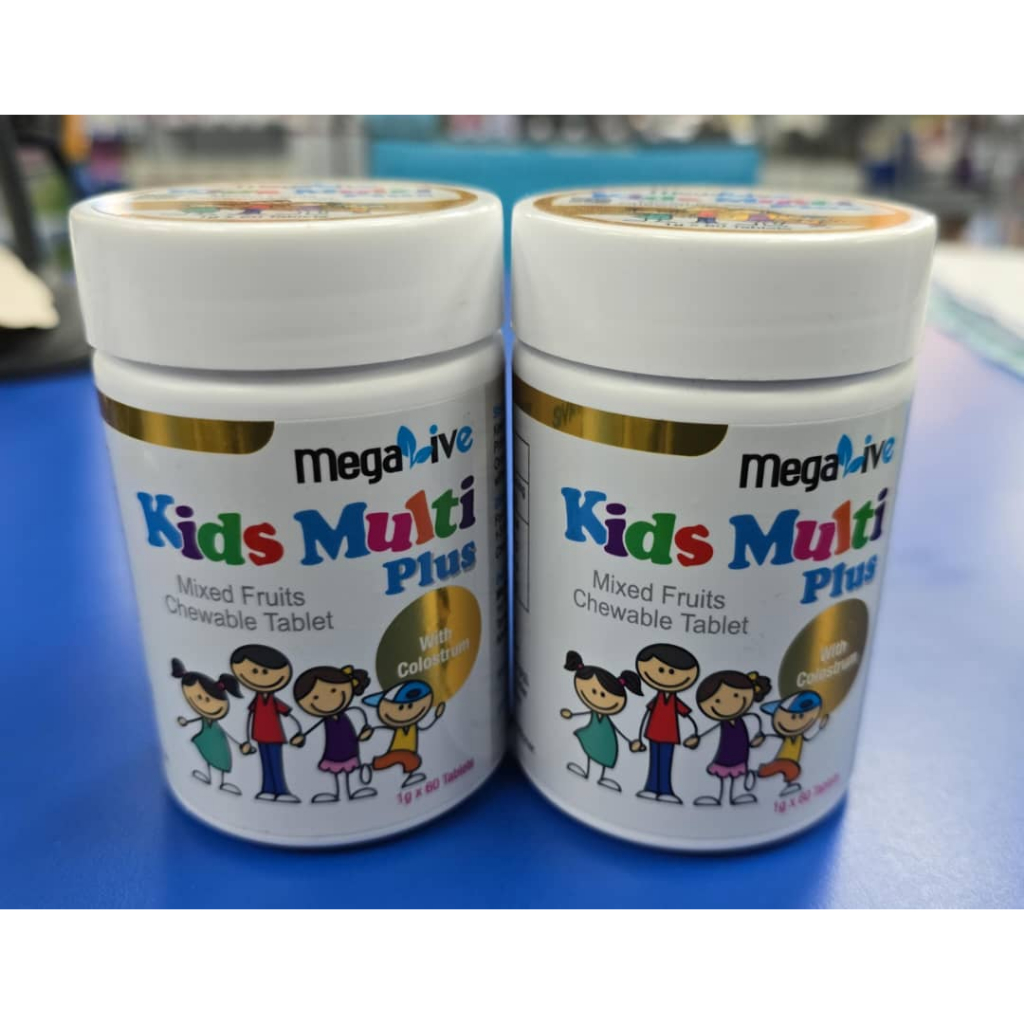 Megalive Kids Multi Plus 2x60's | selera makan budak, vitamin seimbang ...