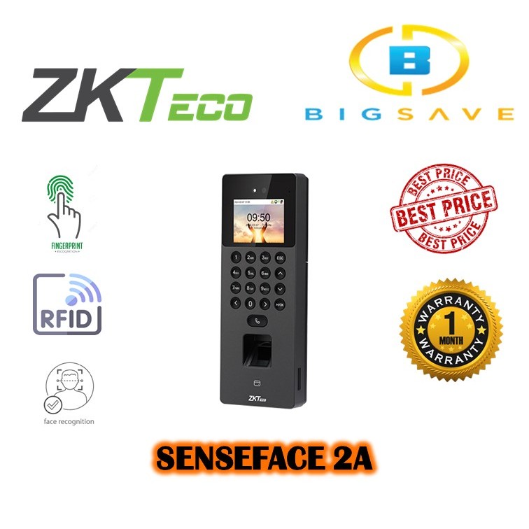 ZKTECO SENSEFACE 2A SIP-READY MULTI-BIOMETRIC ACCESS CONTROL TERMINAL ...