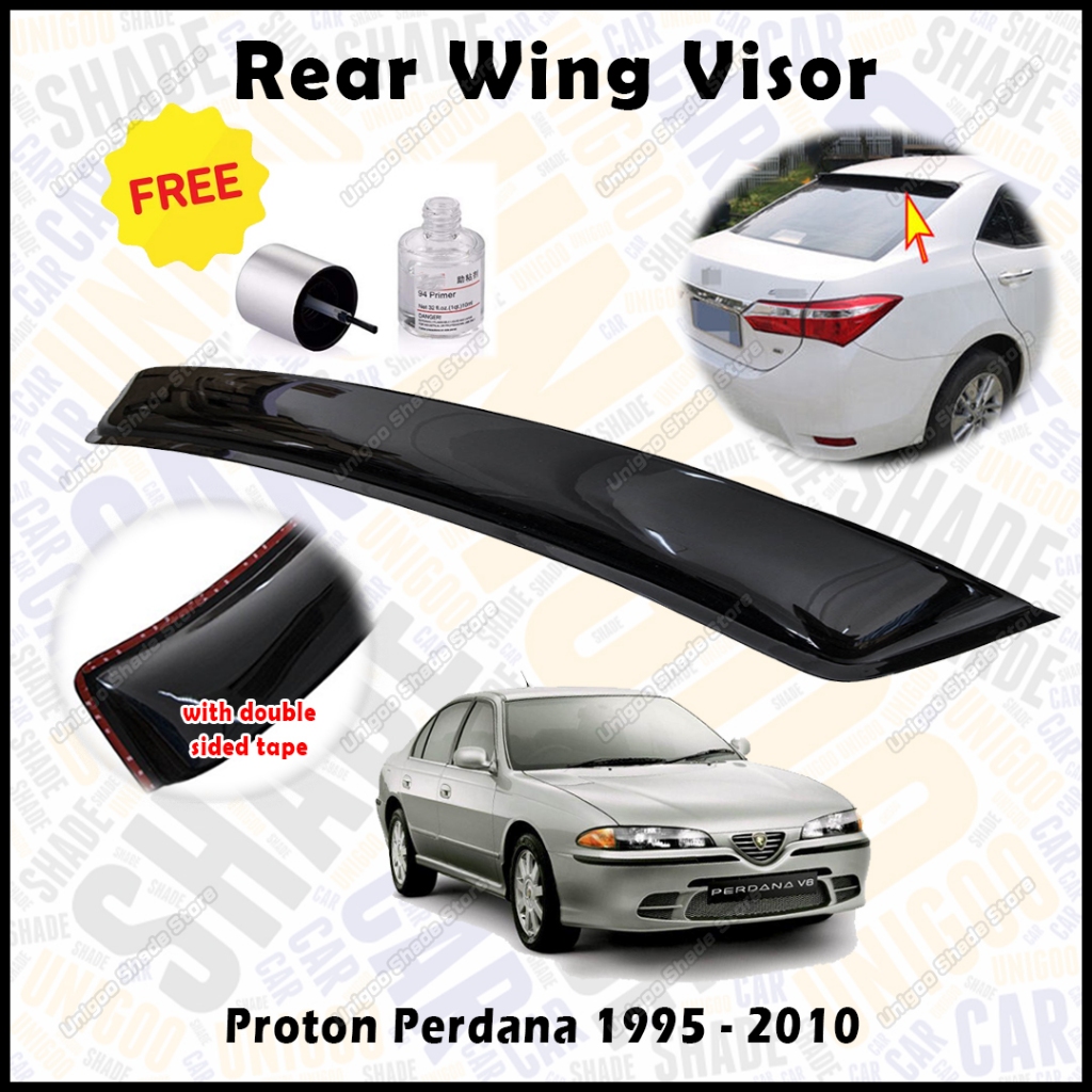 For Proton Perdana 1995-2010 Car Rear Wing Visor Windscreen Cermin ...