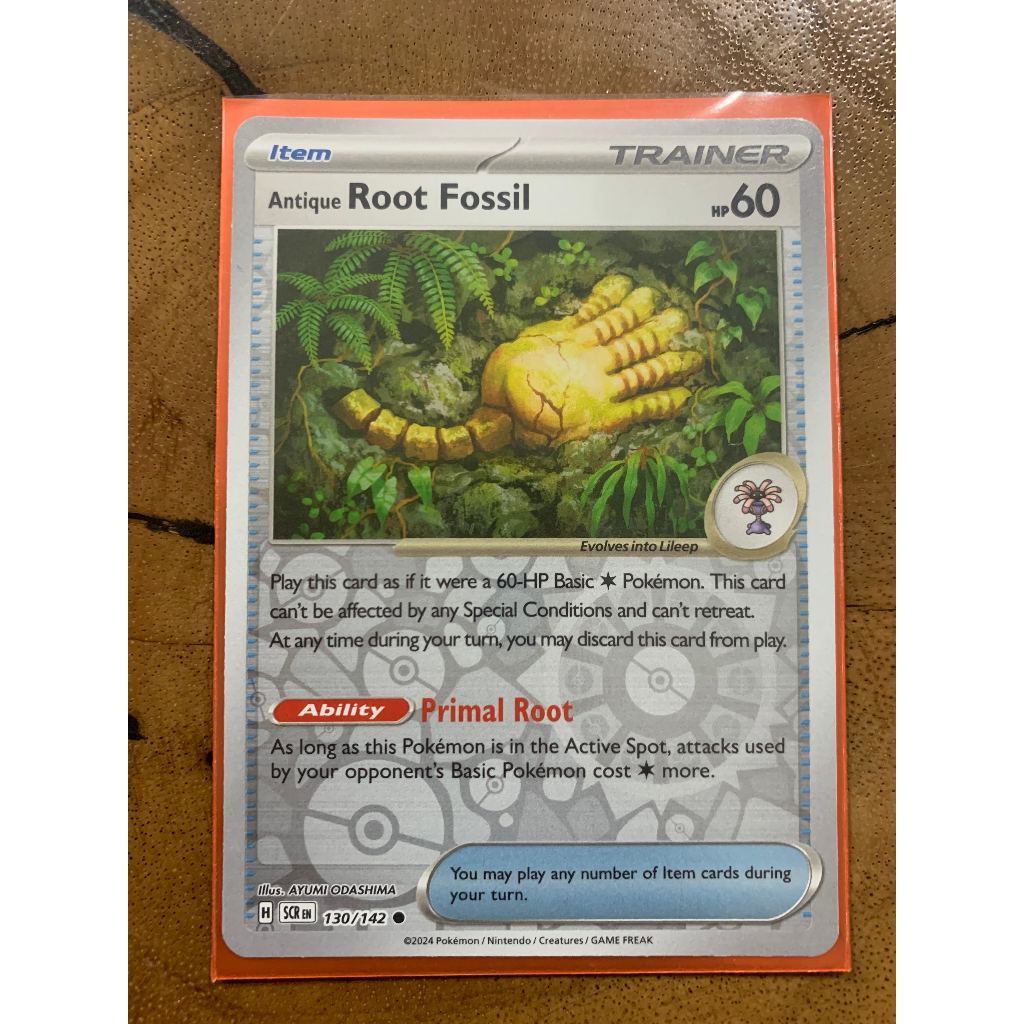 Root Fossil 130/142 ( REVERSE HOLO ) Pokemon TCG | Shopee Malaysia