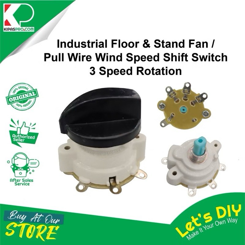 FAN SELECTOR ROTARY SPEED SWITCH WITH KNOB 3A 250V | Shopee Malaysia