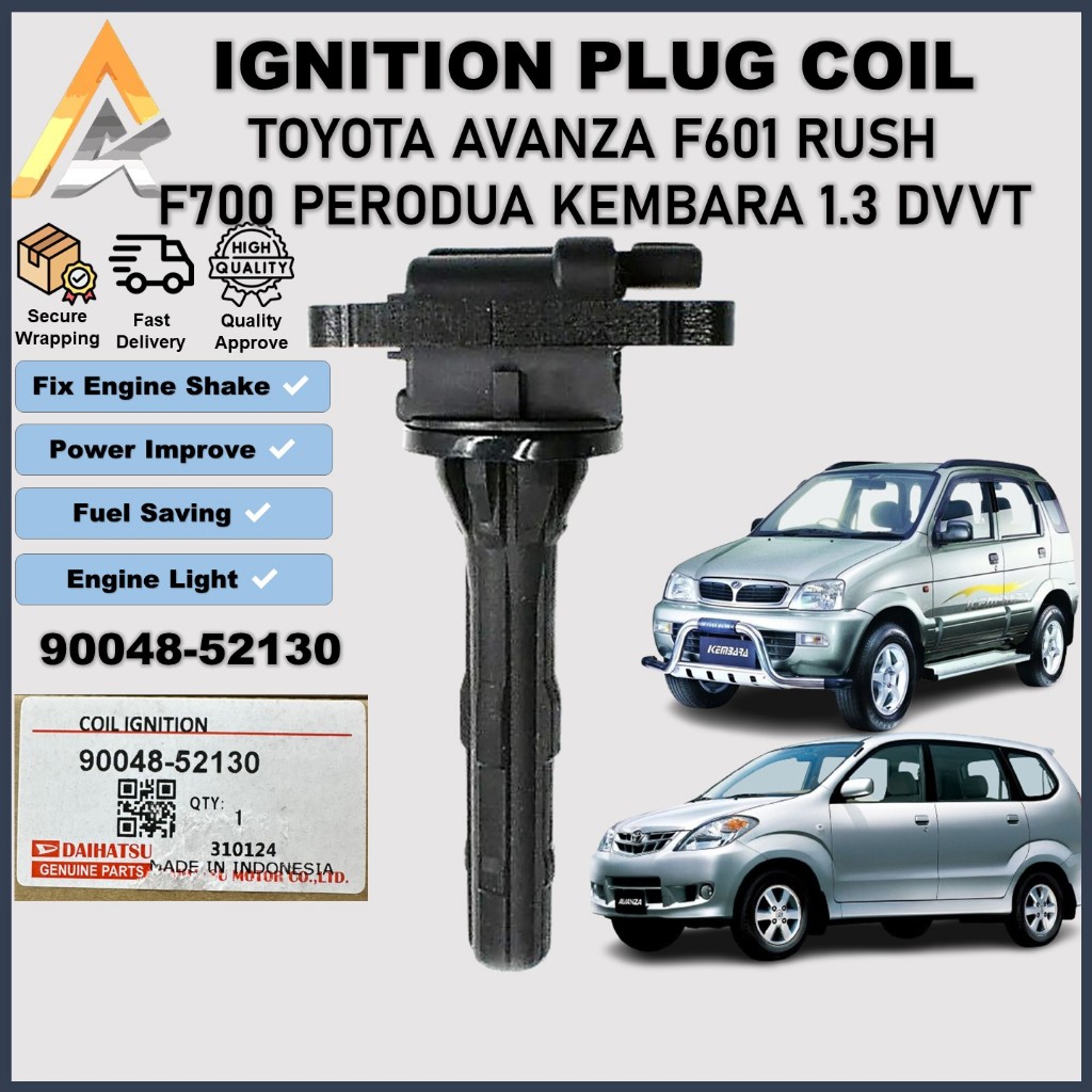 ORIGINAL Ignition Coil Plug Toyota Avanza F601 Rush F700 Perodua ...
