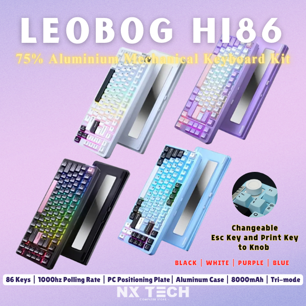 Leobog Hi86 | Aluminium Mechanical Keyboard | 86Keys | RGB | Tri-Mode ...