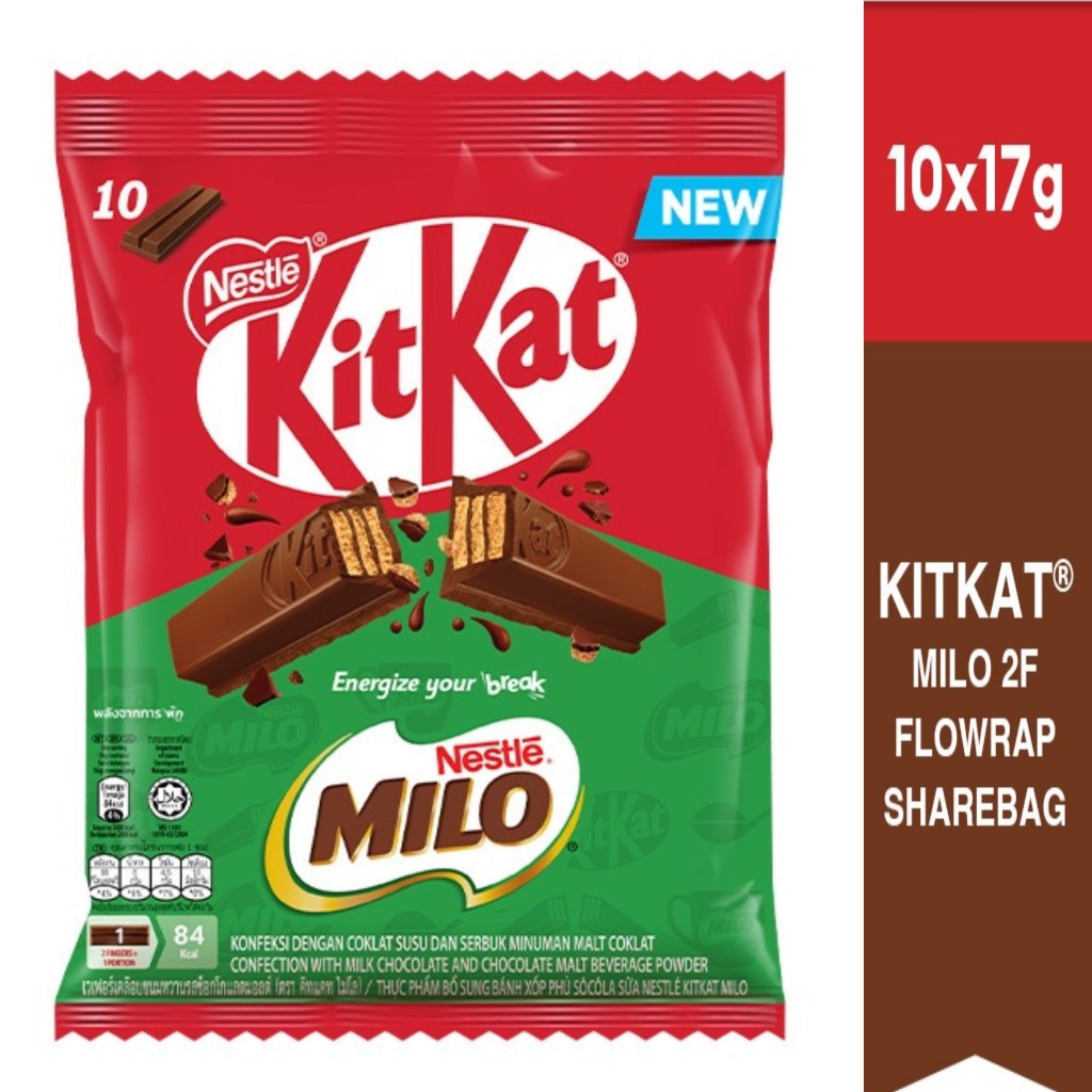 KitKat MILO 2F Flowrap Sharebag (10x17g) | Shopee Malaysia