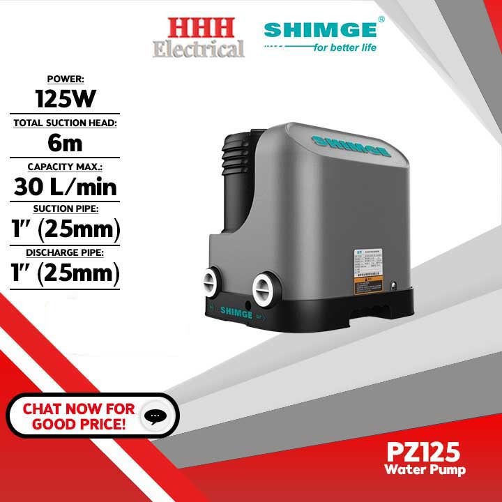 SHIMGE Automatic Self-Priming Water Booster Pump for Cold & Hot Water ...