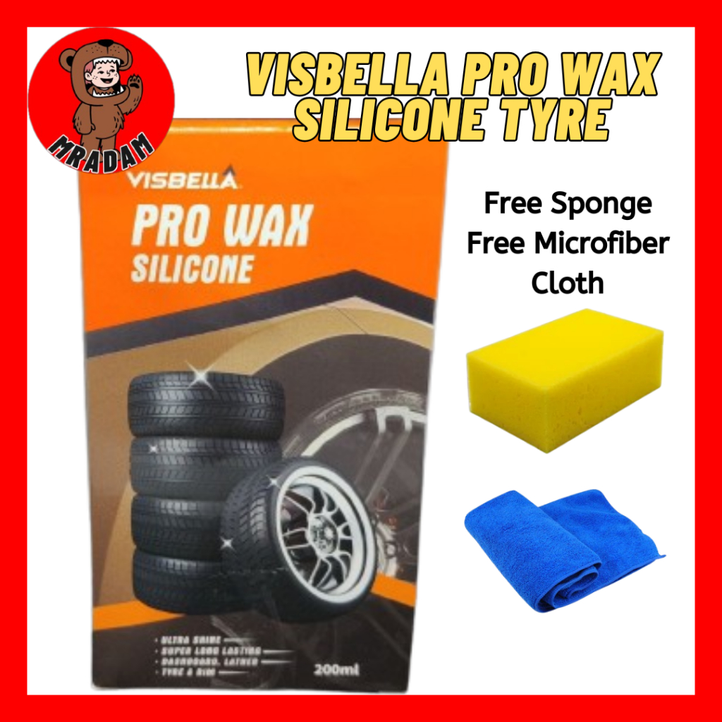 Visbella Pro Wax Silicone Tyre Wax - Car tyre motorcycle wax and shine ...