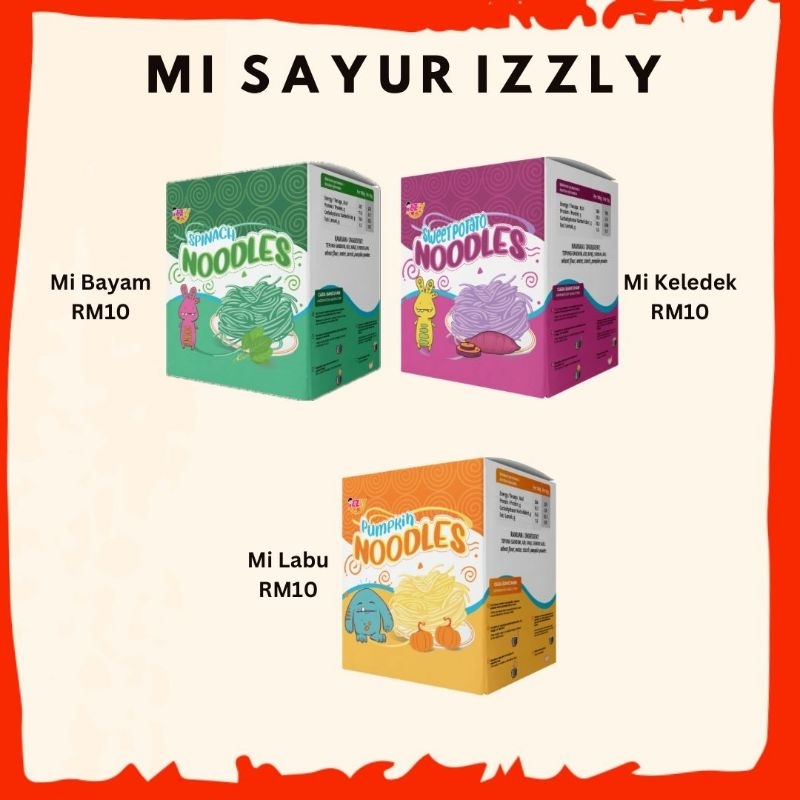 READY STOCK Izzly Baby Food / Baby Noodle Mee Baby Makanan Baby 7 Bulan ...