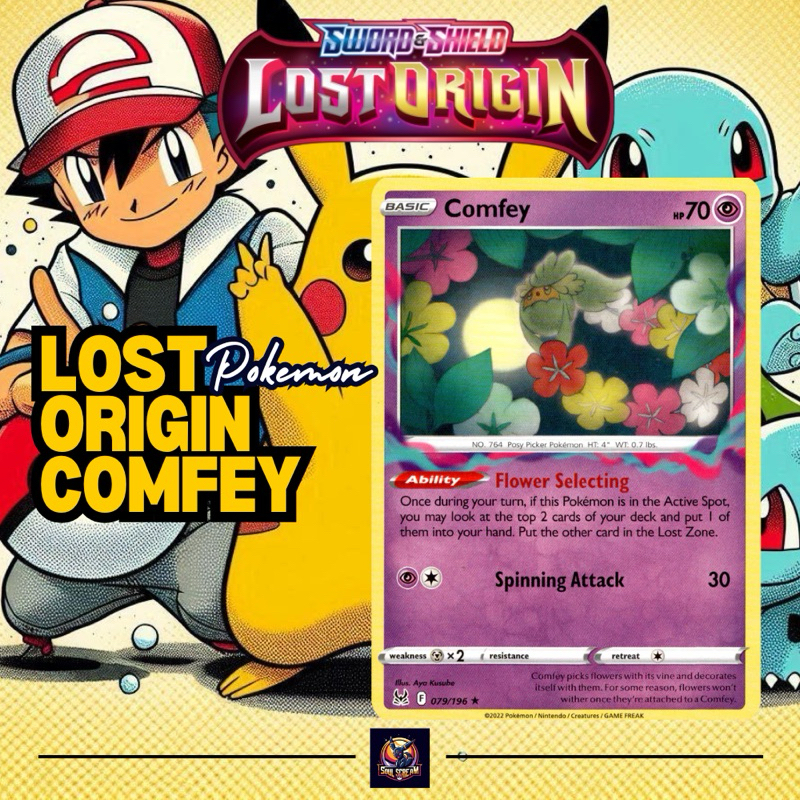 Pokemon TCG Comfey Lost Origin | Shopee Malaysia