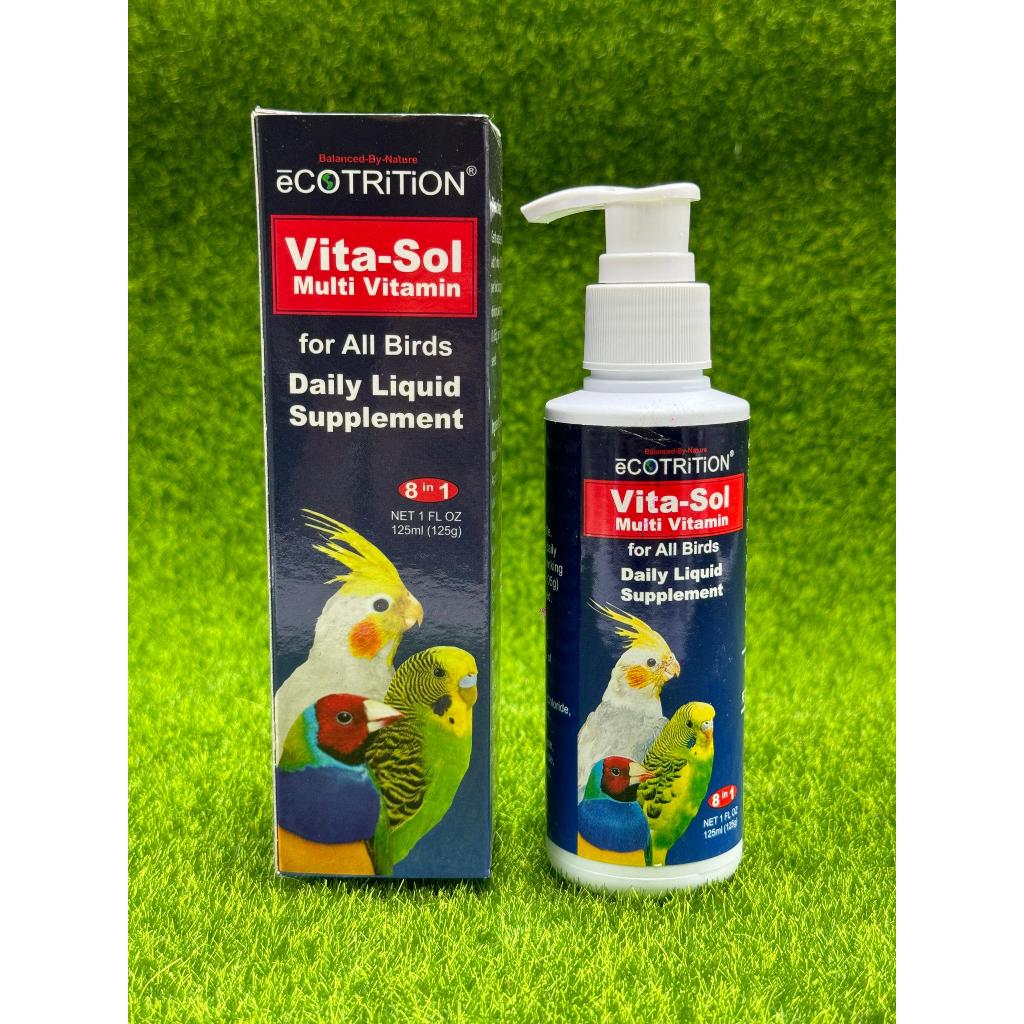Vita-Sol Daily Multivitamin Supplement 125ml for all bird VITAMIN UNTUK ...
