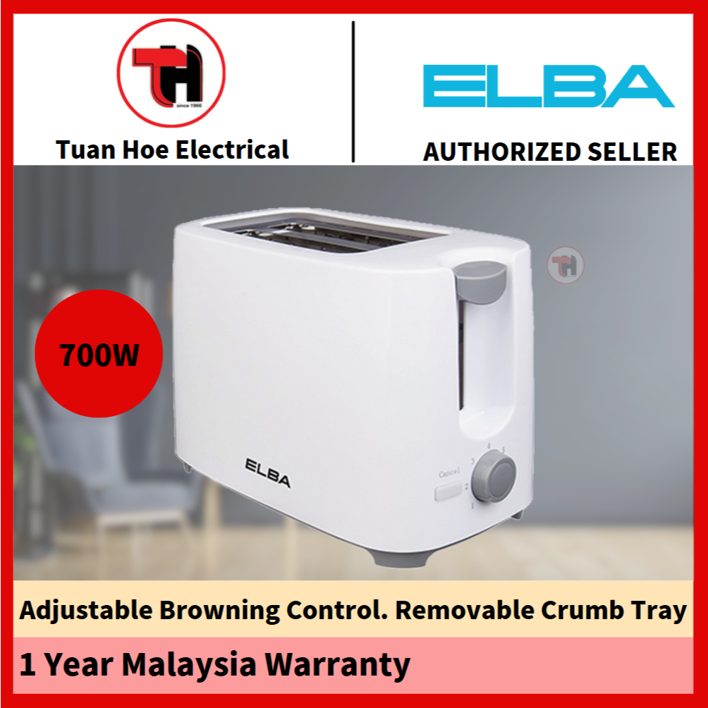 Elba Toaster 2 slice ET-G2770(WH) - (700W) | Shopee Malaysia