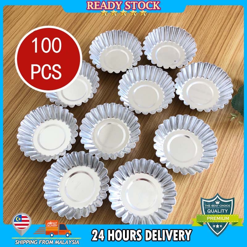 💖100pcs/pack Eclair Pie Mold Cheese Tart Pie Pan Pie Egg Tart Mold💖 ...