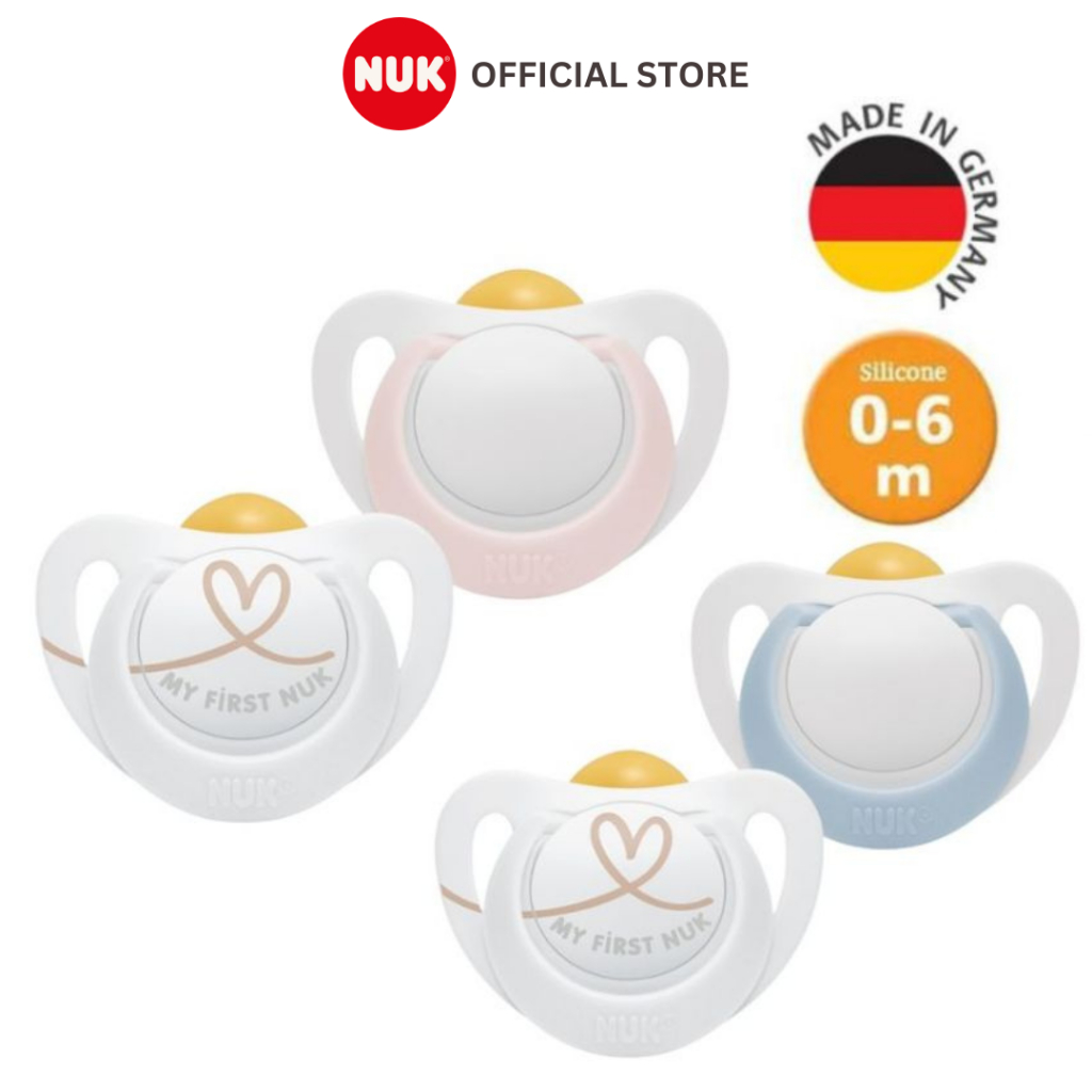 NUK Star Latex Soother Pacifier 0-6Months (2 Pcs/Box) | Shopee Malaysia