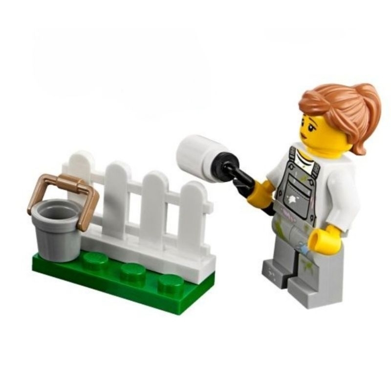 ~ FB ~ Lego City Fence Painter Minifigure CTY0661 with Accessories ...