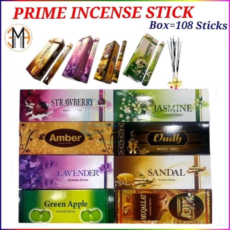 PRIME BAKHOOR INCENSE STICKS BOX/Stangi/Oudh/Rose/Lavender/Strawberry ...