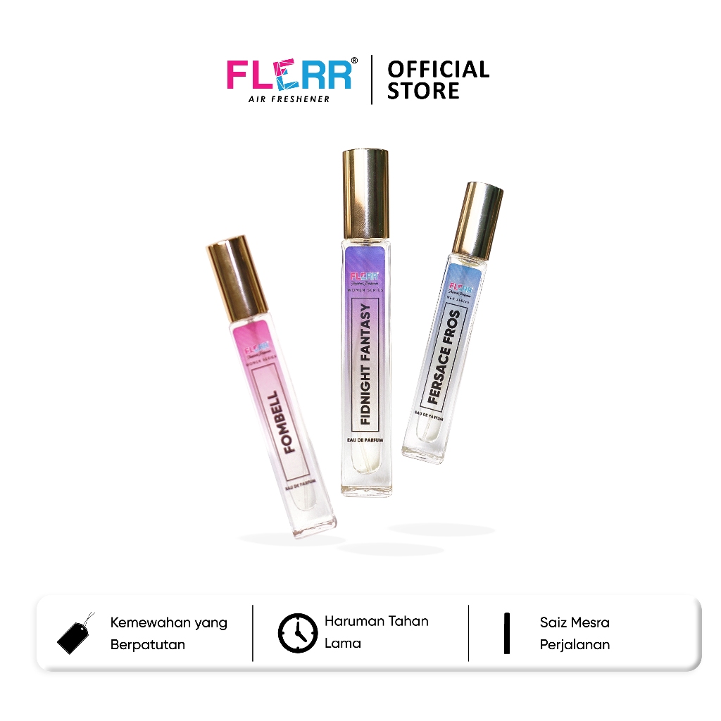 FLERR PERFUME 10ML - Wangian Eksklusif untuk Lelaki & Wanita (Perfume ...