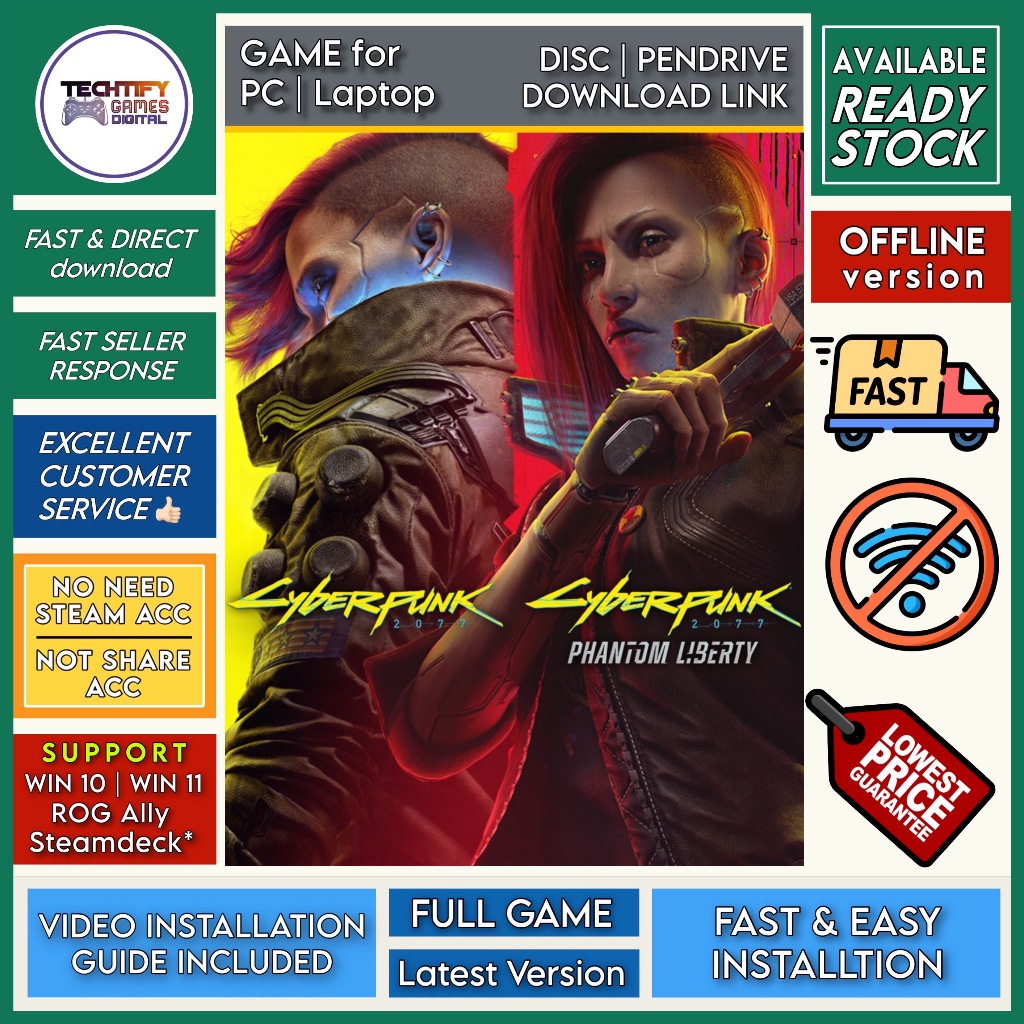 [PC Game] Cyberpunk 2077 (v2.20 + Phantom Liberty) - Offline [Disc ...