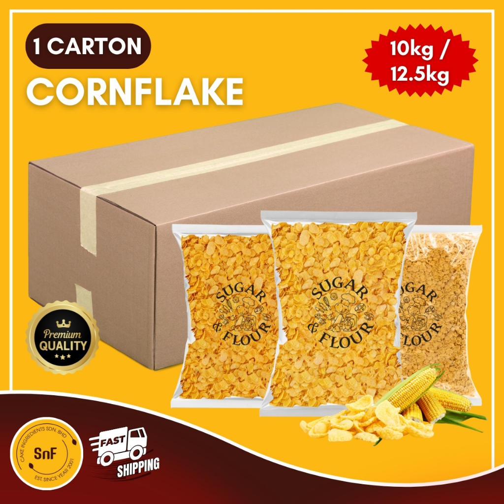 CARTON Crispy Cornflake Bertih Jagung Cereal Cornflake Madu Snack Halal ...
