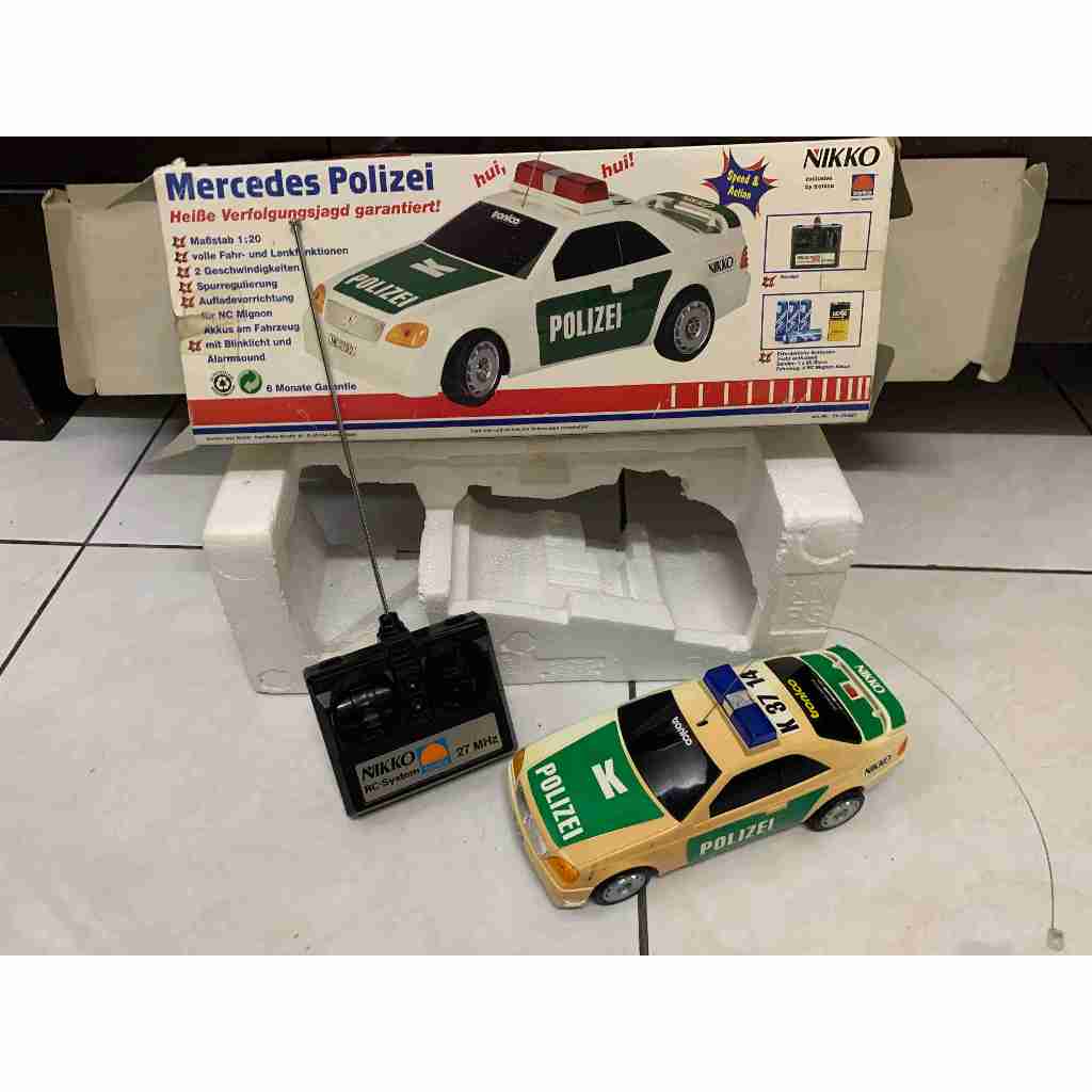 Made in Malaysia Nikko Mercedes Polizei, sound and electronics all ...