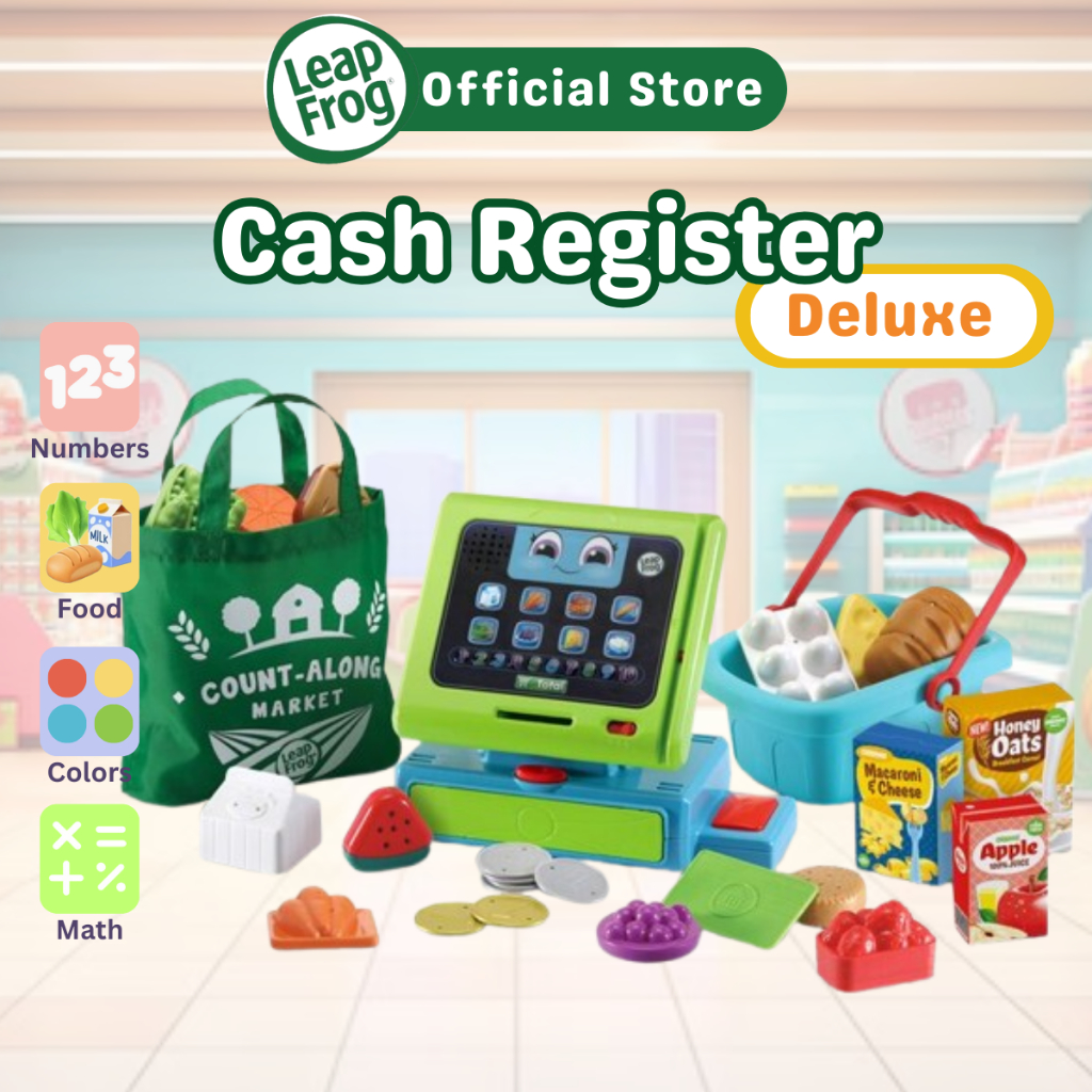 LeapFrog Count Along Cash Register Deluxe Learn about Numbers Counting ...