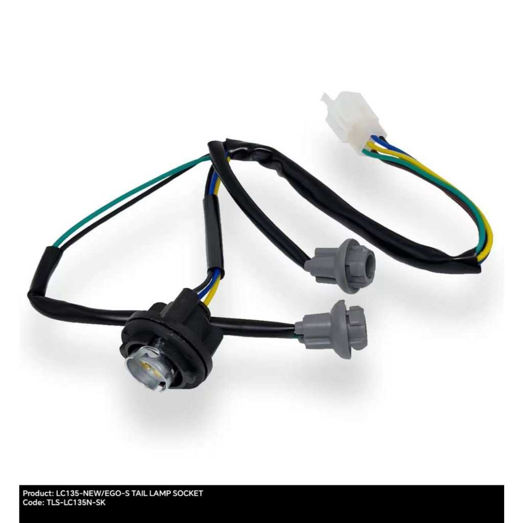 YAMAHA LC135 NEW V2 V3 TAIL LAMP SOCKET LAMPU BELAKANG SOCKET WIRING ...