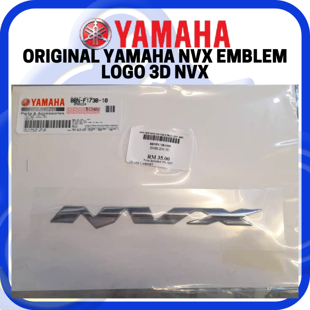 (1PCS) ORIGINAL YAMAHA NVX EMBLEM 3D LOGO NVX ACCESSORIES MOTOR COVER ...