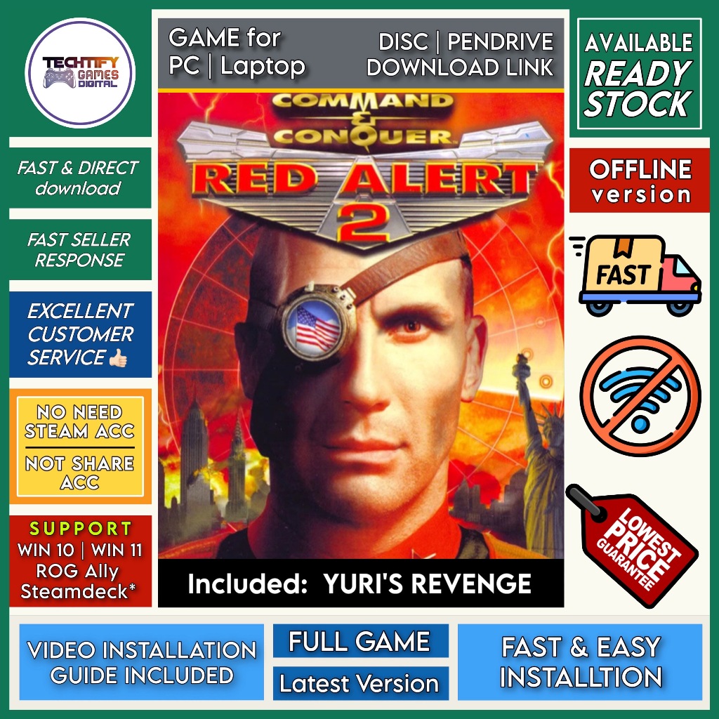 🔥【PC】Command & Conquer Red Alert 2 (v1.006 + DLC: Yuri's Revenge ...