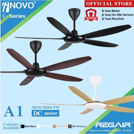 INOVO A1 56inches DC ceiling fan 5B-16 Speed Remote control 5-year ...